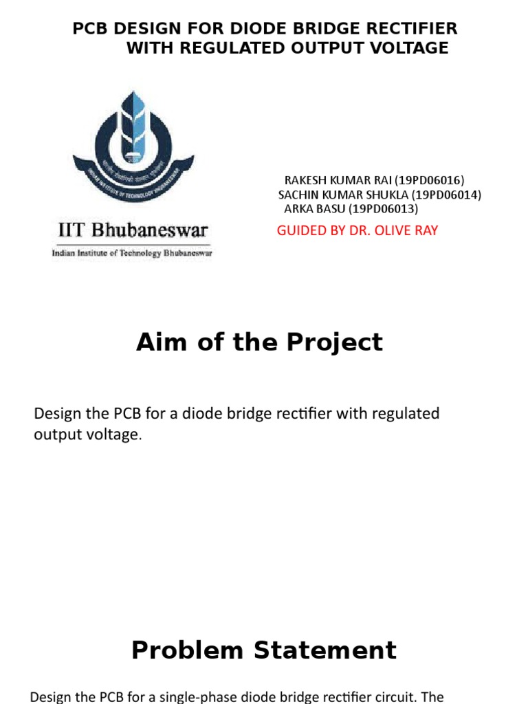 PCB Design For Diode Bridge Rectifier | PDF