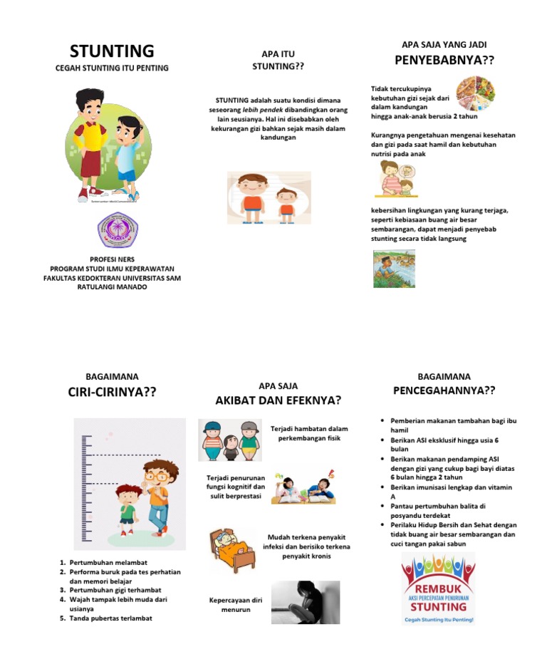 Leaflet Stunting | PDF