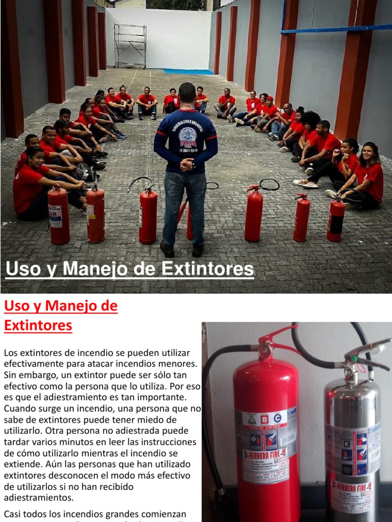 Cómo utilizar un extintor de incendios de manera efectiva | PDF ...