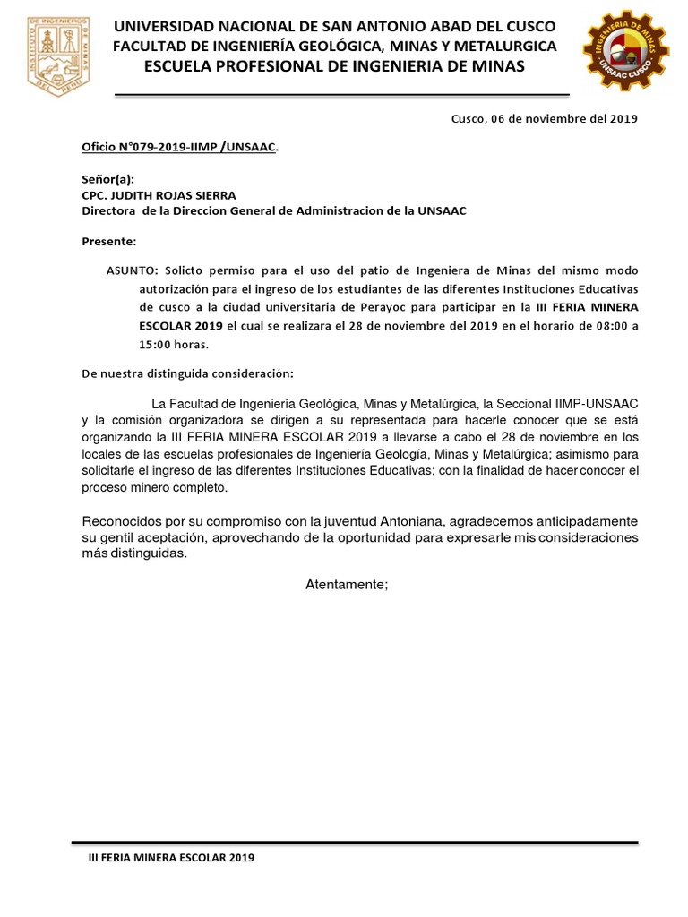 Modelo de Oficio | PDF