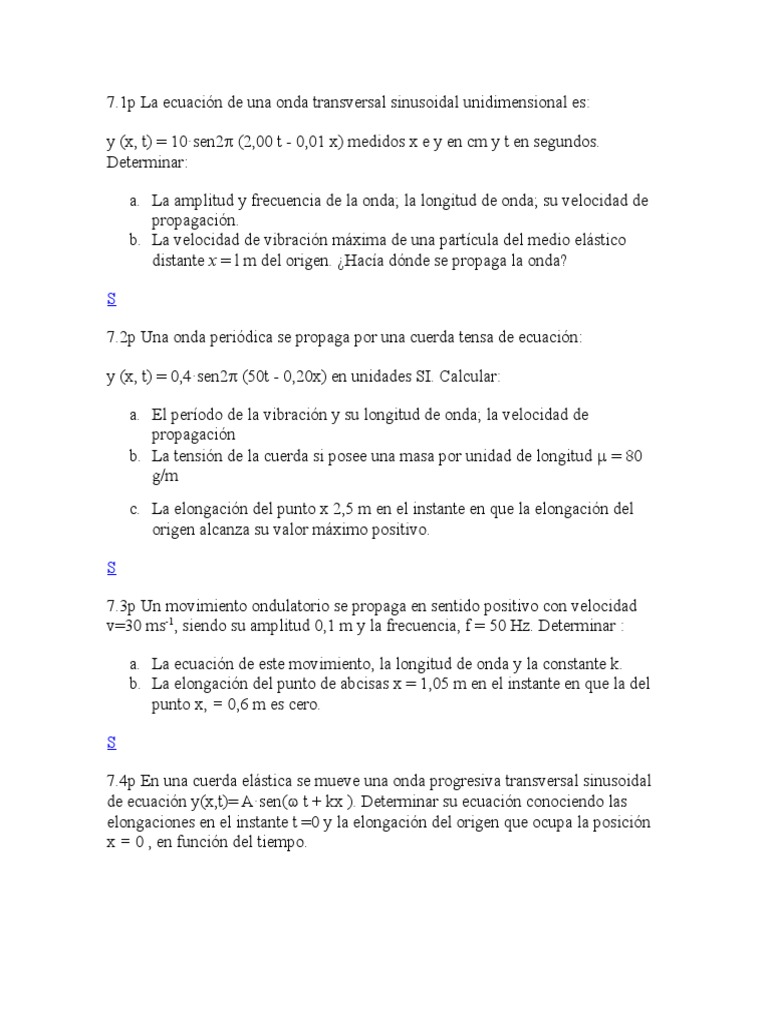 Ejercicios Ondas Electromag | PDF | Olas | Fenómenos Periódicos