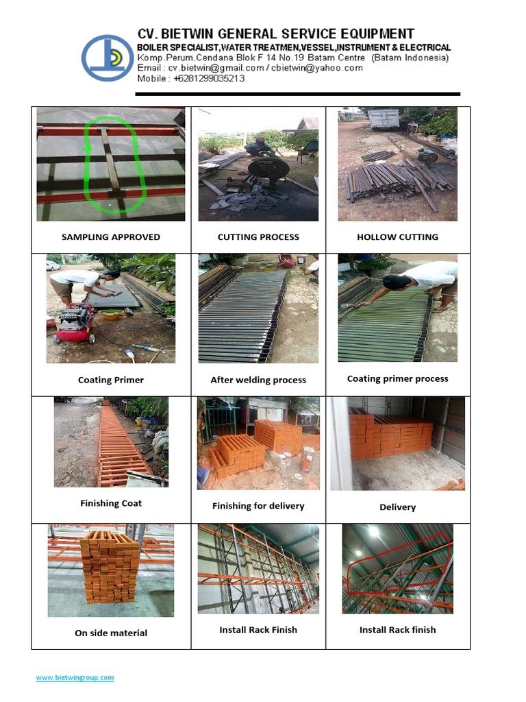 Process Report Fabrication Rack | PDF