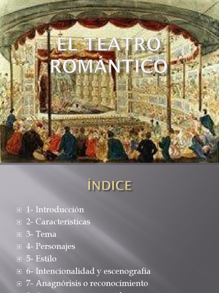 Teatro Romántico | PDF | Romanticismo | Teatro