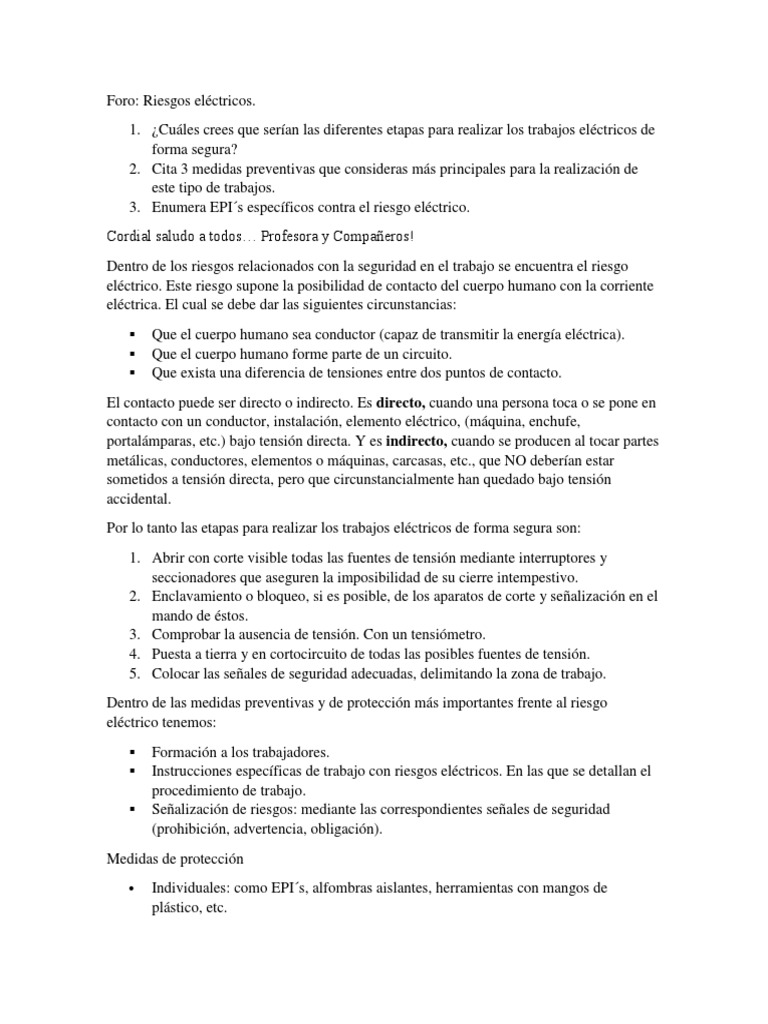 Riesgo Electrico | PDF | Electricidad | Naturaleza Riesgo Electrico | PDF | Electricidad | Naturaleza