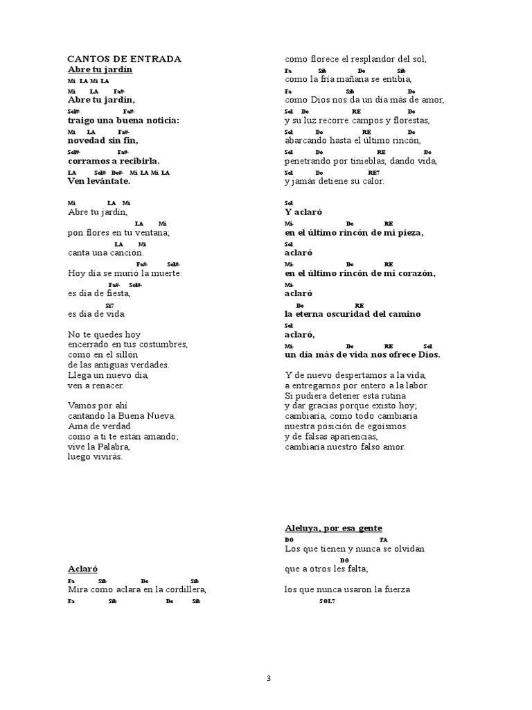 Cantos de Misa | PDF | Cristo (título) | eucaristía