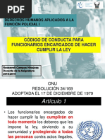Codigo de Conducta para Funcionarios Encargados de Hacer Cumplir La Ley | PDF | Tortura ...