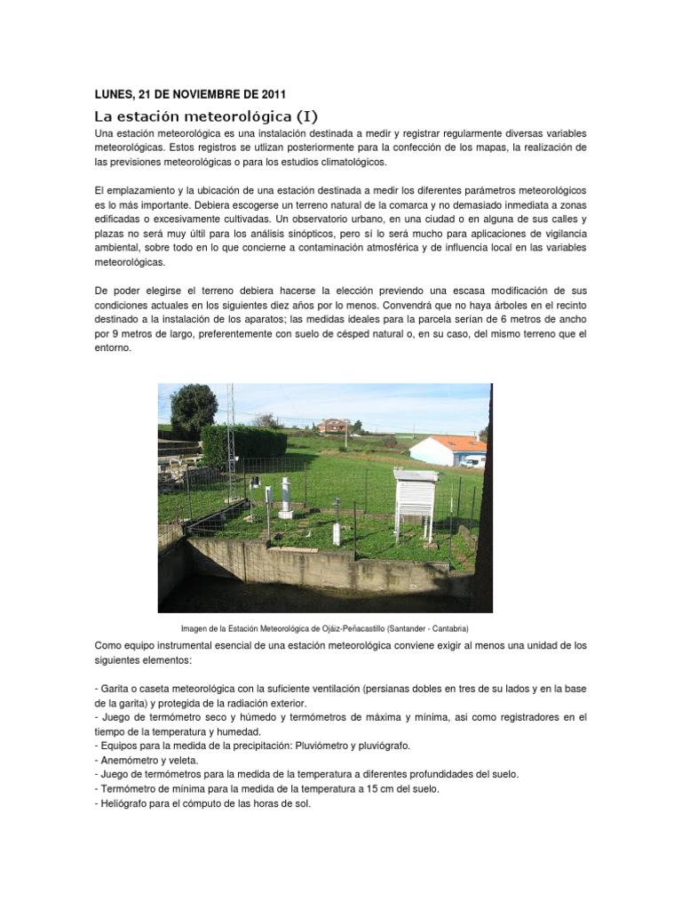 Guia para Informe de Clima | PDF | Meteorología | Energía solar