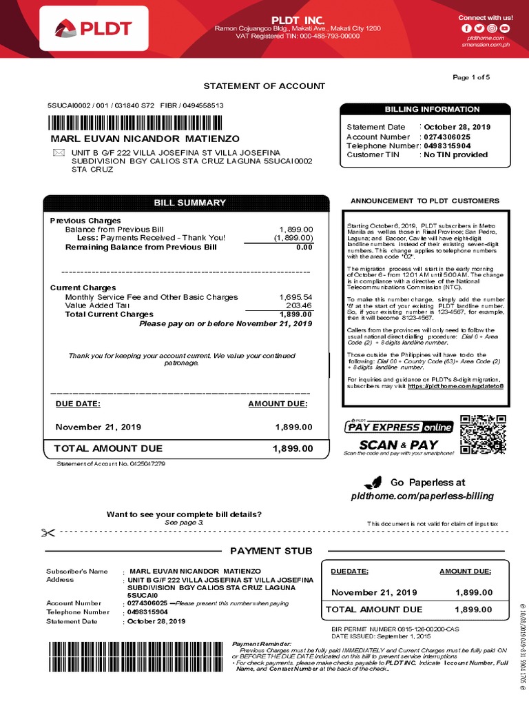 View Soa | PDF | Payments | Cheque