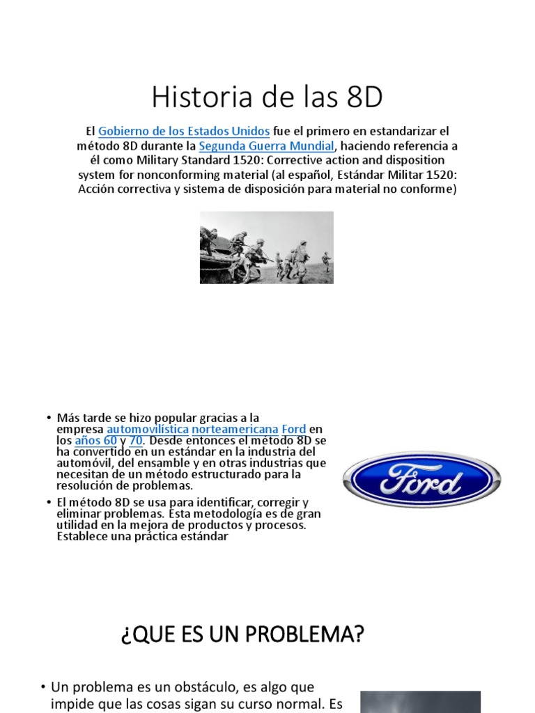 Historia y Metodología del 8D | PDF | Disciplinas | Metodología