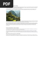 Preguntas Sobre Machu Picchu | PDF