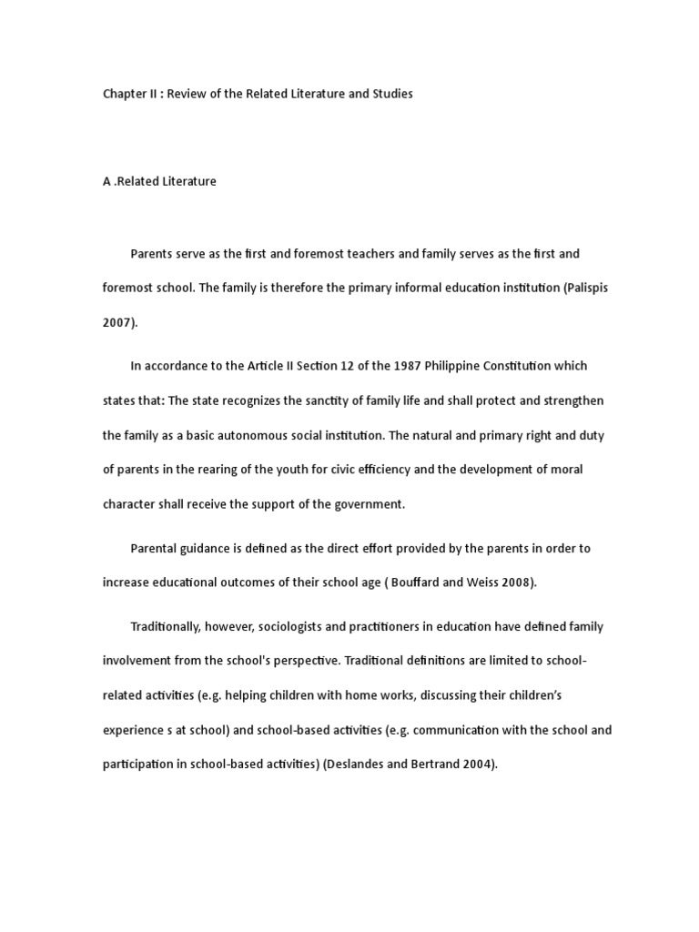 Chapter II - RRL | PDF | Socioeconomic Status | Learning Chapter II - RRL | PDF | Socioeconomic Status | Learning