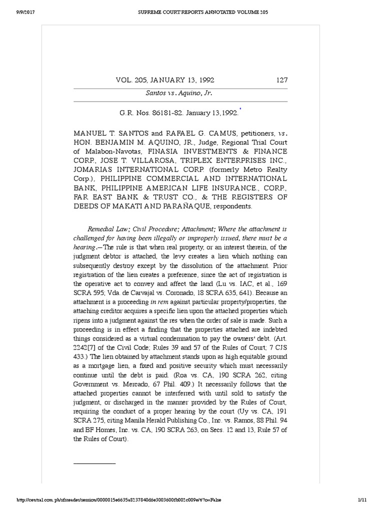 Digest | PDF | Lien | Judgment (Law)