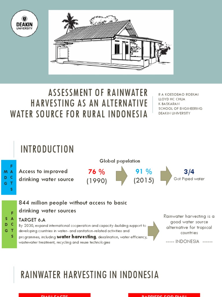 Rainwater Harvesting As An Alternative Water Source | PDF | Drinking ...