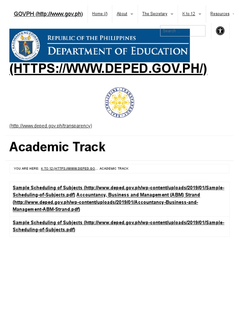 Academic Track - Department of Education | PDF | Social Science ...