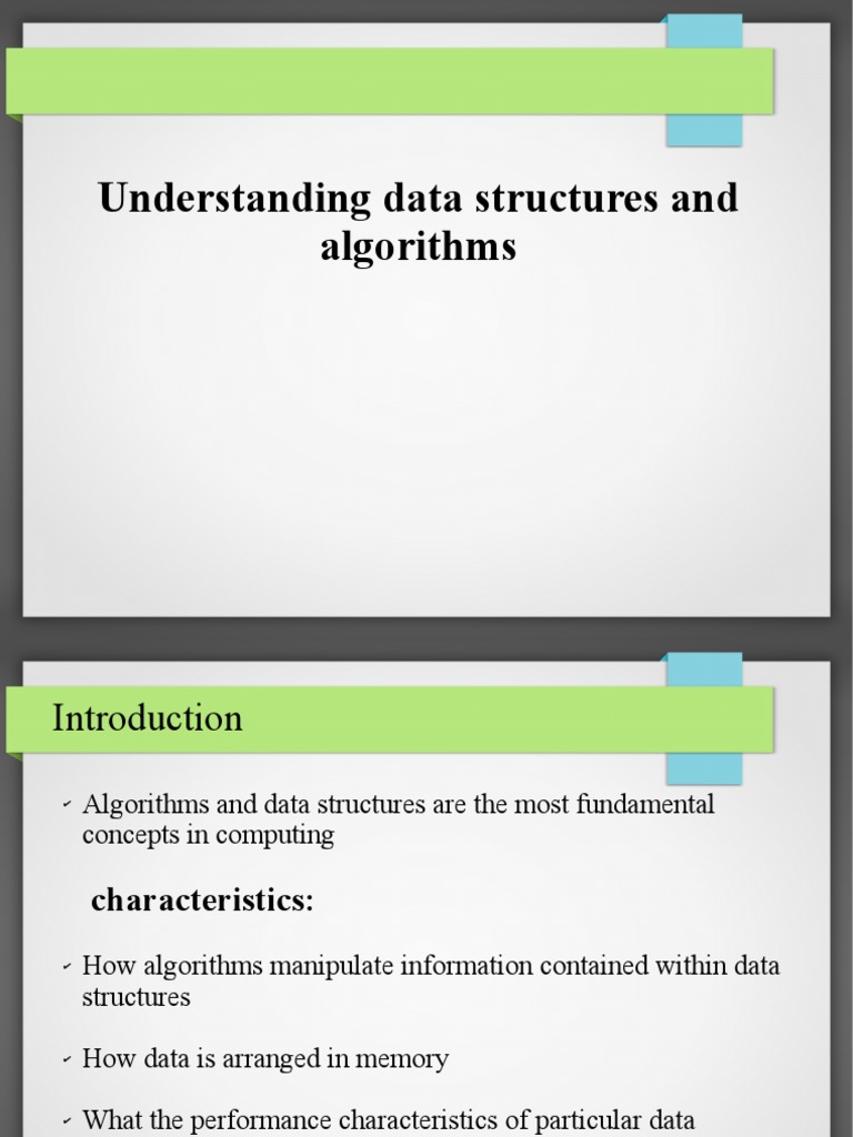 Understanding Data Structures and Algorithms | PDF