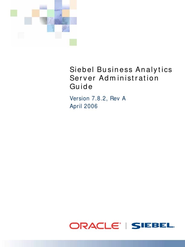 Siebel Admintool | PDF | Databases | Metadata