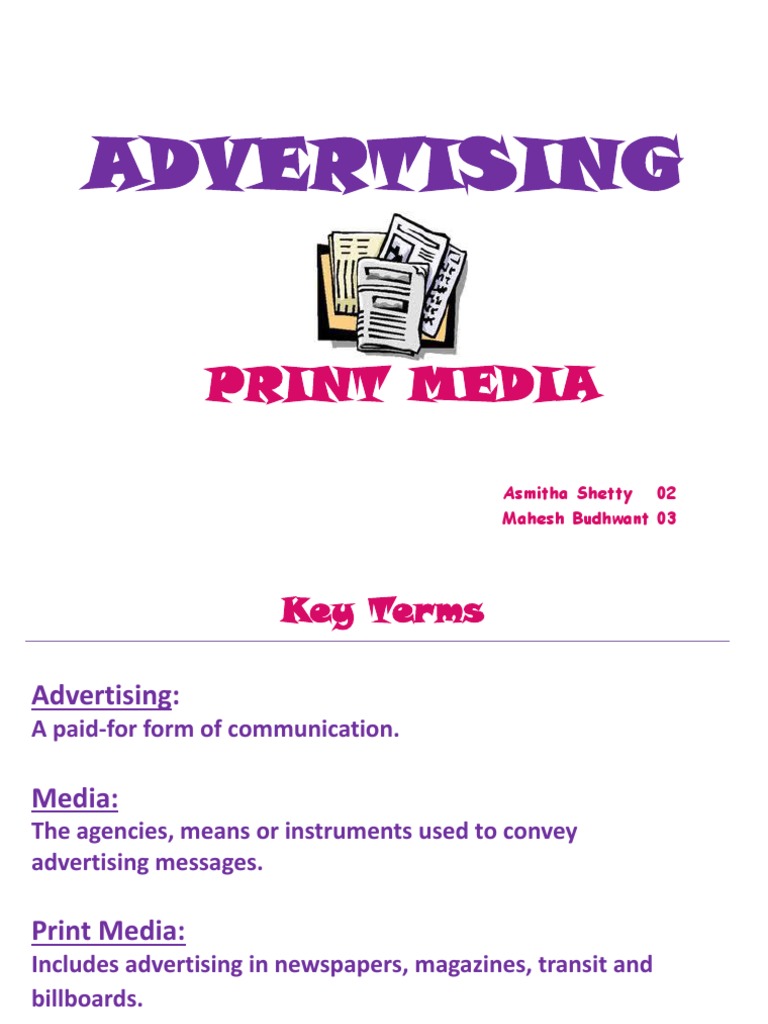 Advertising: Print Media | PDF