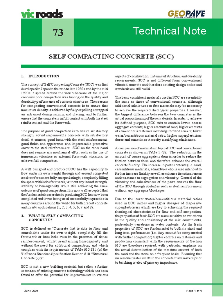 Self Compacting Concrete Guide | PDF | Concrete | Economic Sectors