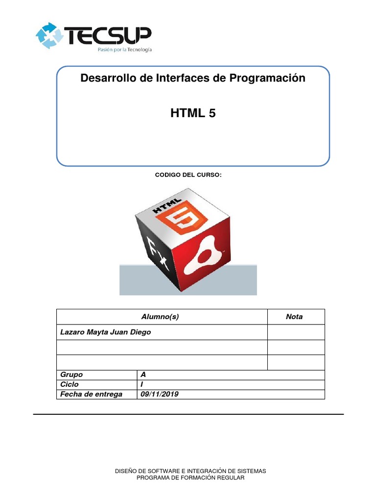 Lab - HTML5 | PDF | HTML | Página web