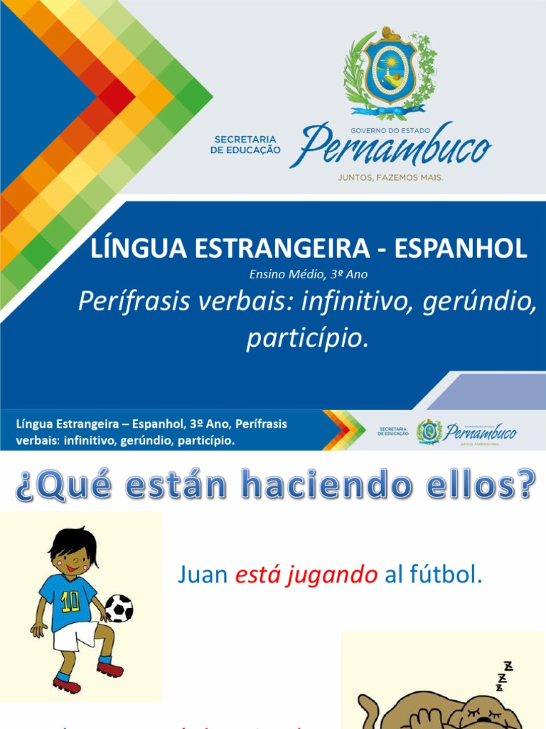 Perífrasis Verbais - Infinitivo, Gerúndio, Particípio | PDF | Verbo ...