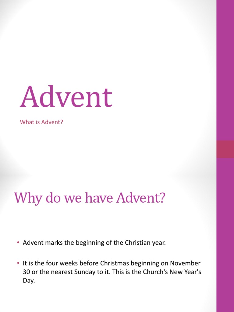 What Is Advent? | PDF | Advent | Christian Behaviour And Experience