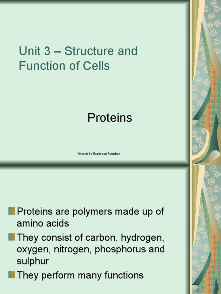 Biological Molecules - Proteins | PDF | Denaturation (Biochemistry ...