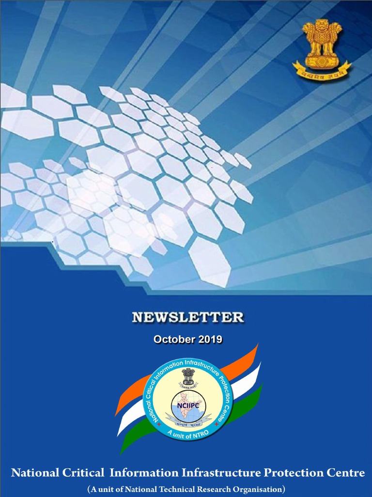 NCIIPC Newsletter Oct19 | PDF | Computer Security | Security