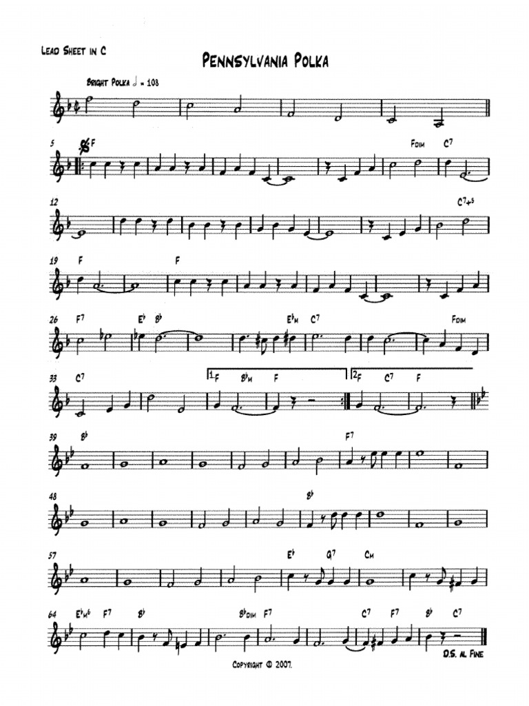 Pennsylvania Polka | PDF