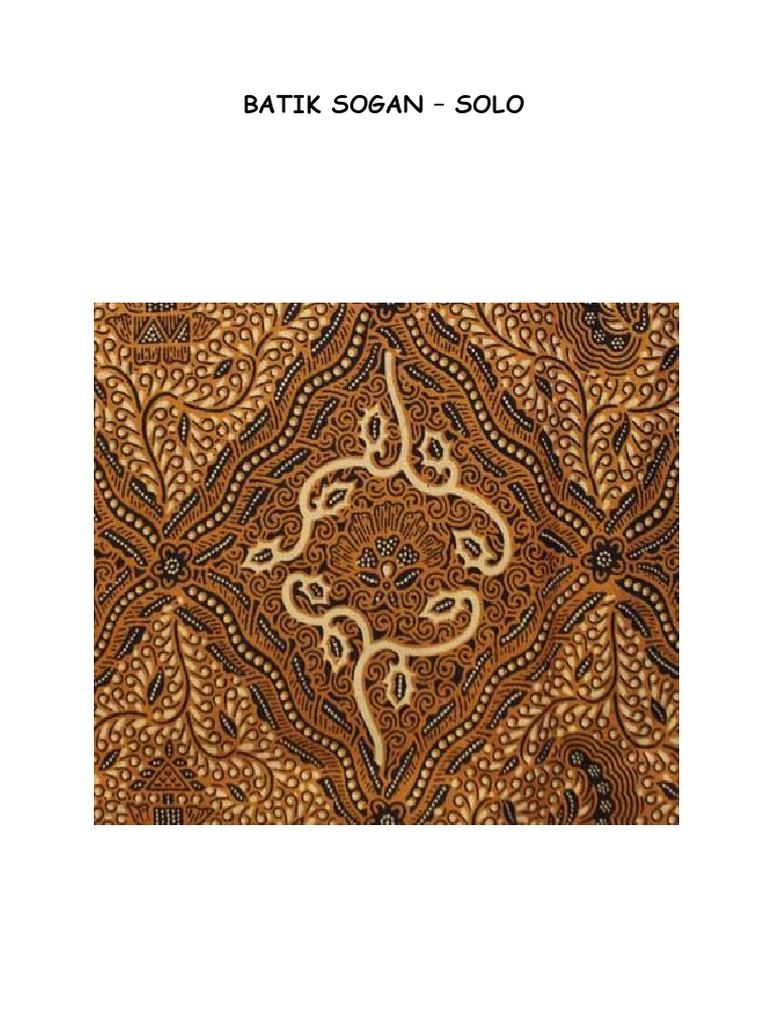 Batik Sogan | PDF