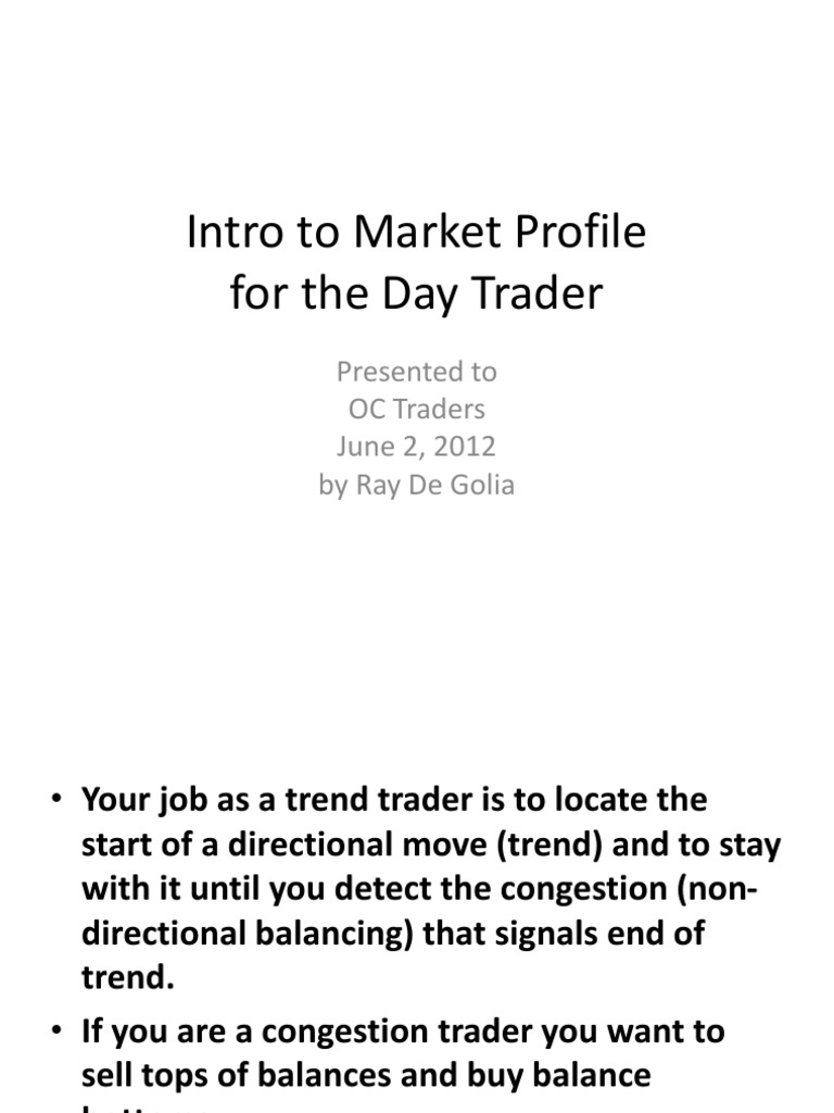 Intro To Market Profile | PDF | Financial Markets | Market (Economics)