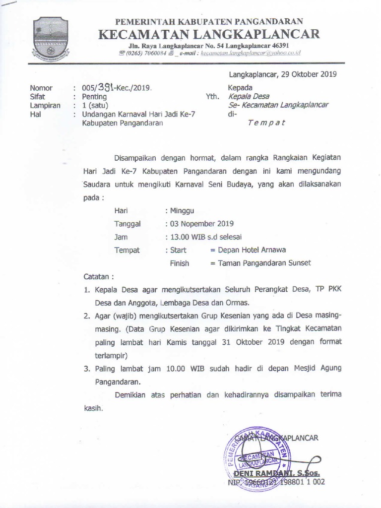 Undangan Karnaval | PDF