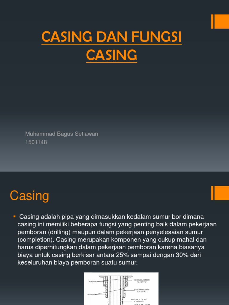 Fungsi dan Jenis Casing dalam Pemboran | PDF | Griya & Taman