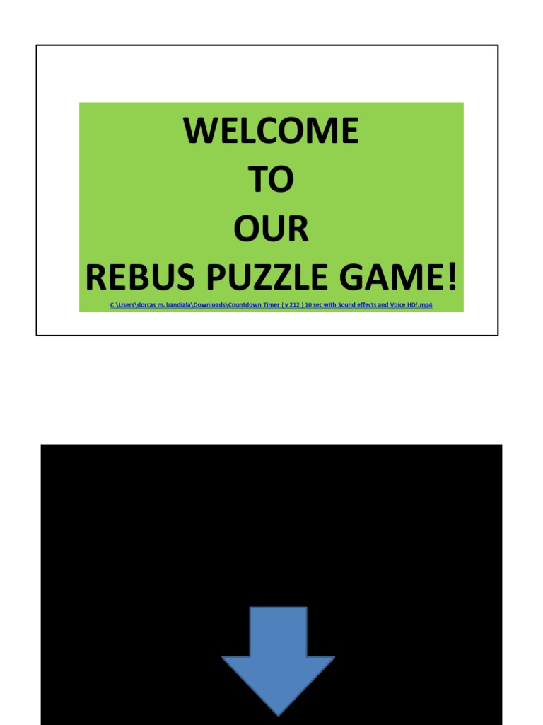 Rebus Game! | PDF