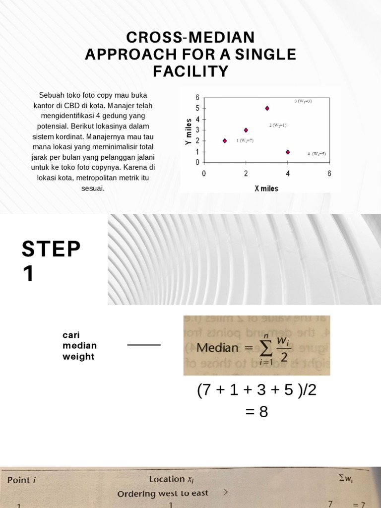 Cross-Median Approach For A Single Facility PDF | PDF