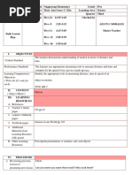 5 Minute Lesson Plan | PDF