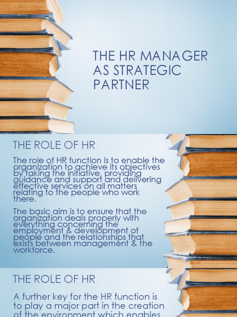 The HR Manager As Strategic Partner | PDF | Strategic Management ...