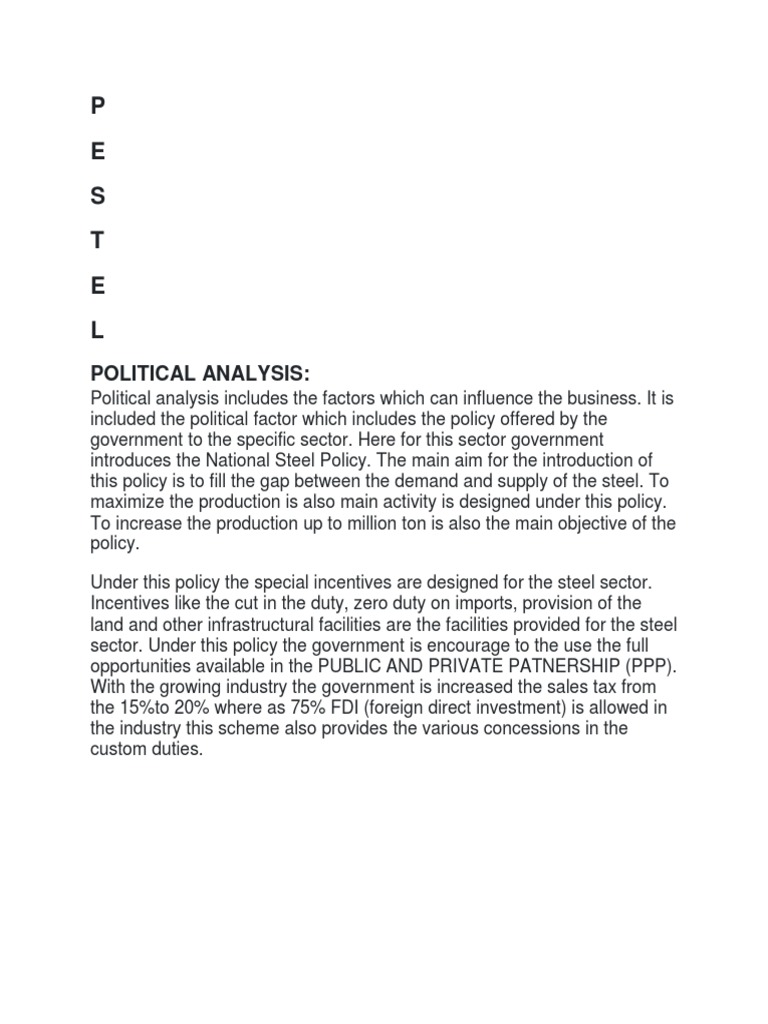 National Steel Policy Analysis: Factors Influencing India's Steel ...