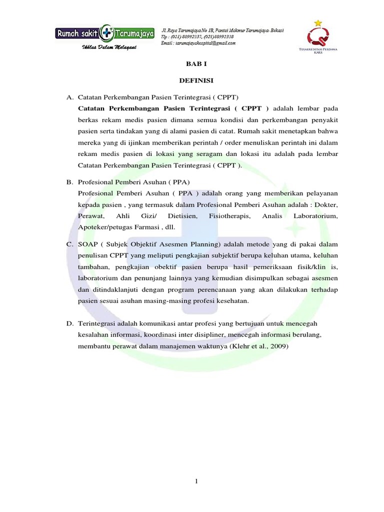 Panduan CPPT | PDF | Pengembangan Diri | Kesehatan Holistik