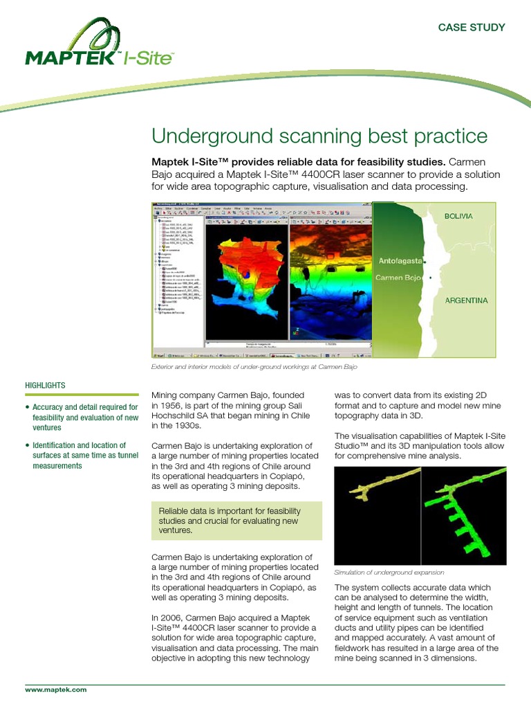 Underground Scanning Best Practice: Case Study | PDF | Topography | Mining