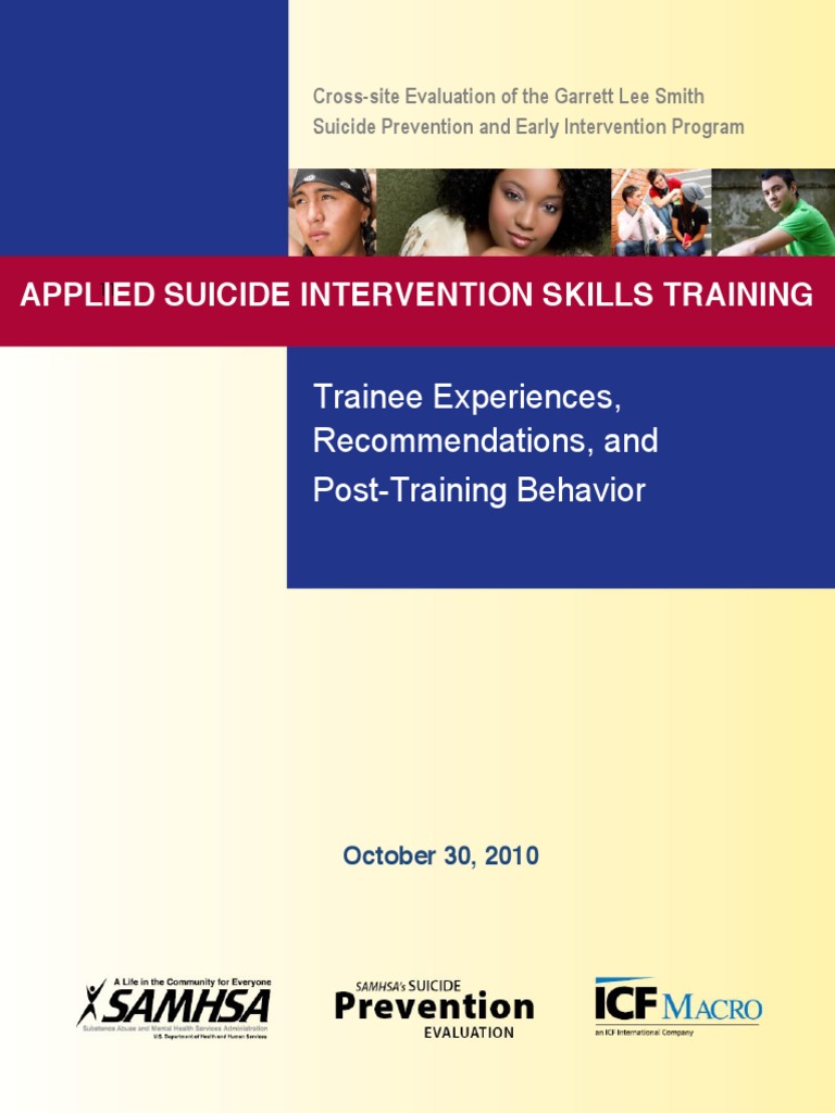 Applied Suicide Intervention Skills Training Module | PDF | Suicide ...