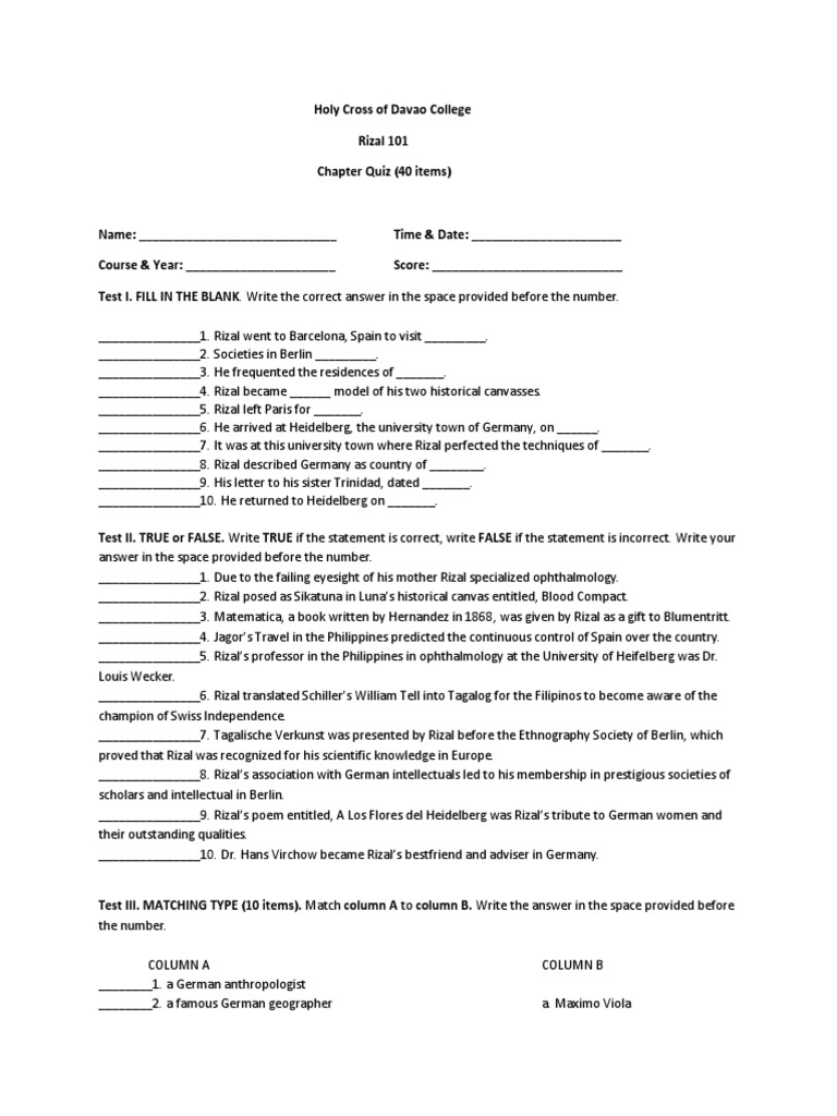 Holy Cross of Davao College | PDF