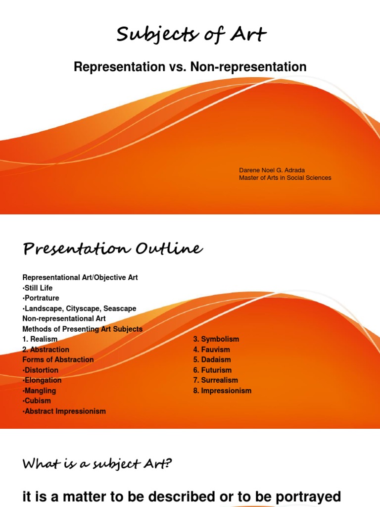 Representational vs Non-Representational Art | PDF | Abstract Art | Cubism