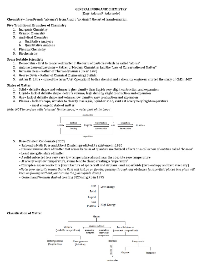 General Inorganic Chemistry - Lecture Notes | PDF | Nuclear Physics ...