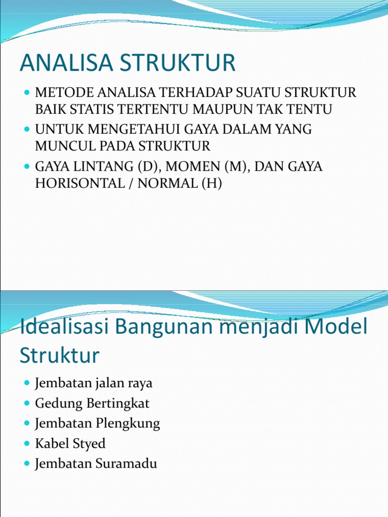 Analisa Struktur: Metode dan Prinsip Dasar | PDF