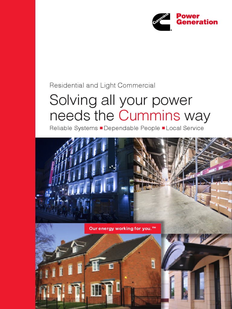 Cummins 8 - 550kVA Brochure en | PDF | Switch | Cummins