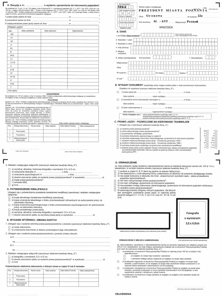 Wniosek PJ - 4.0 - Form | PDF