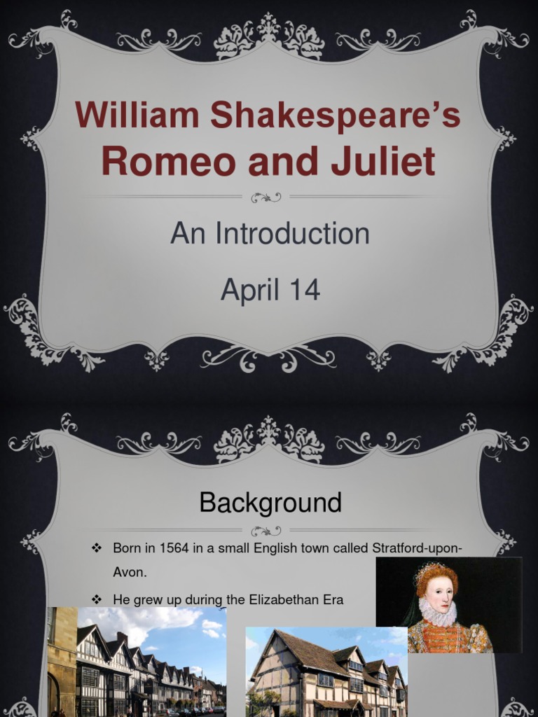 Introduction to Romeo and Juliet | PDF | Characters In Romeo And Juliet ...