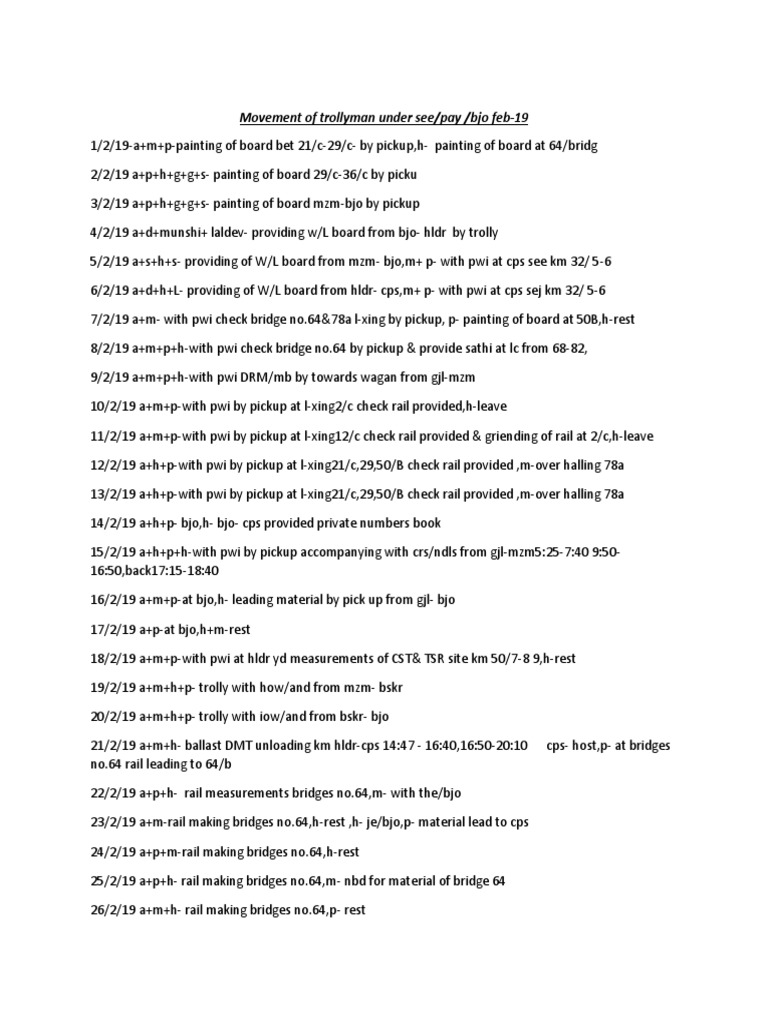 Ta Movement Feb-19 PDF | PDF