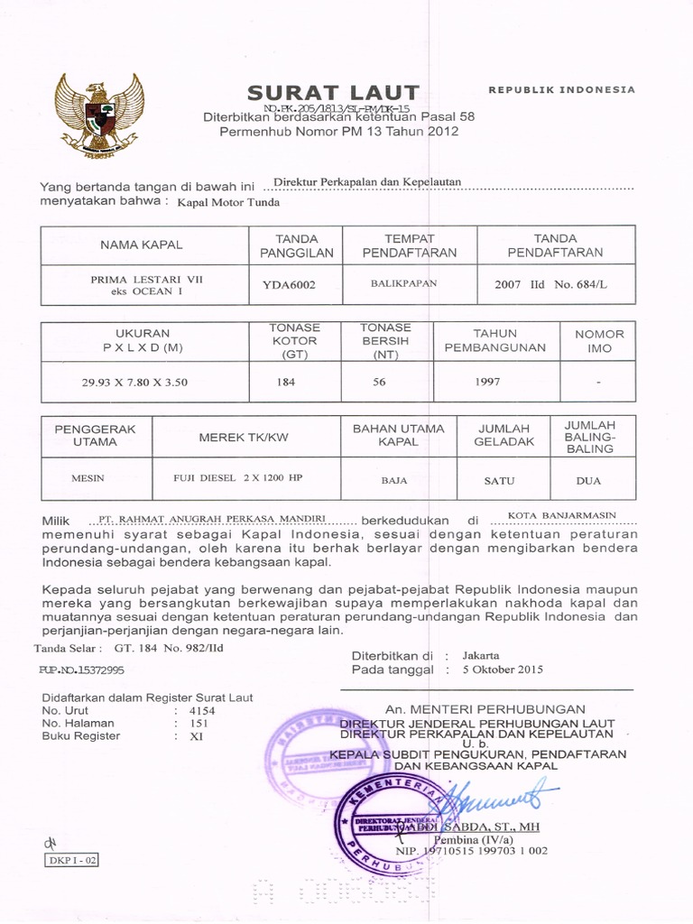 Surat Laut | PDF