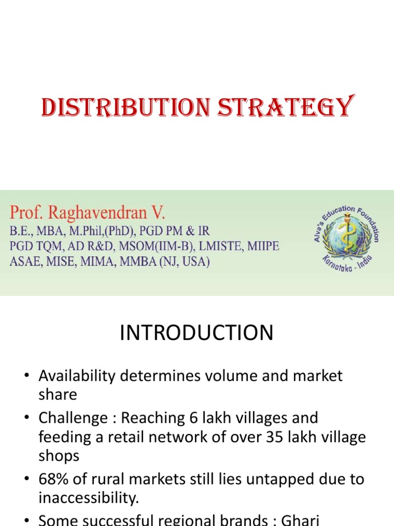 Distribution | PDF | Retail | Supply Chain Management